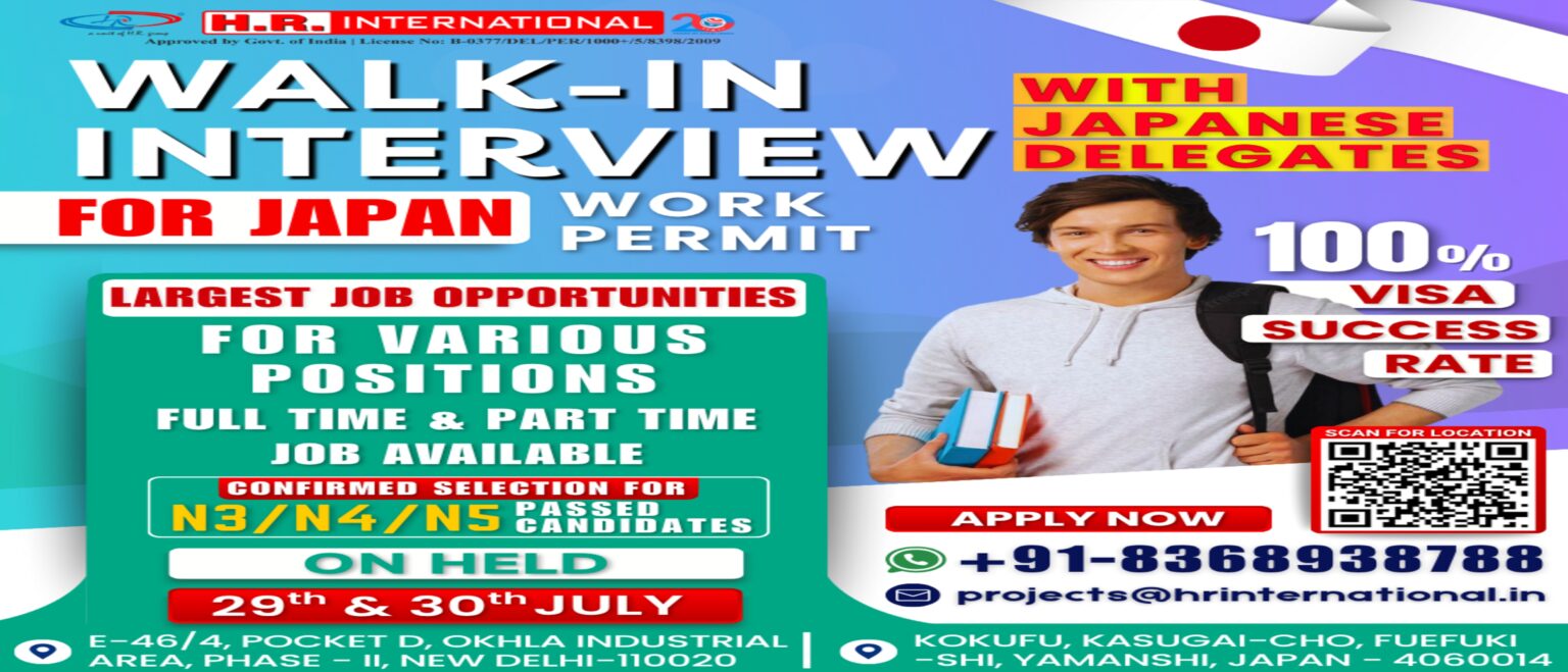 Walk-in Interview for Japan Work Permit – Your Gateway to Japan